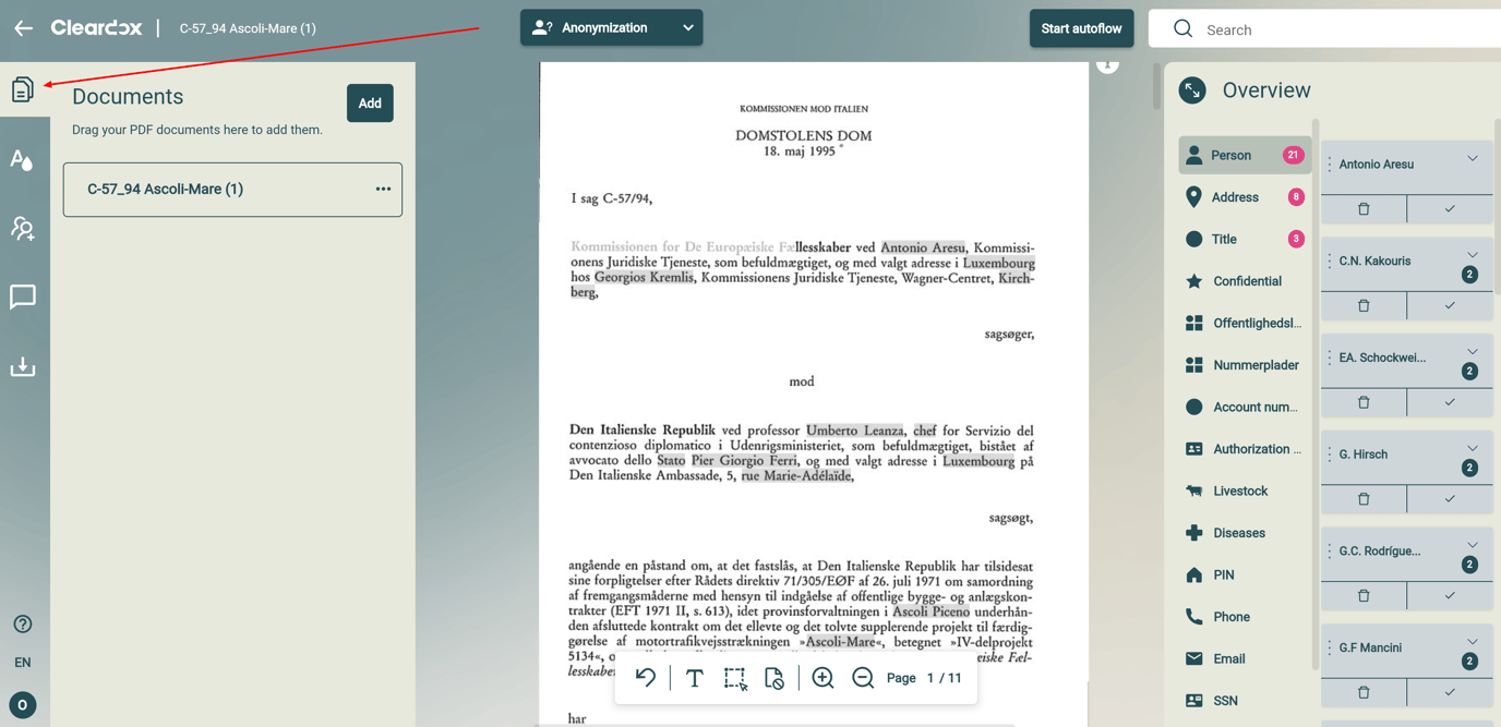 How to Anonymize Multiple Documents at Once with Cleardox Bulk?